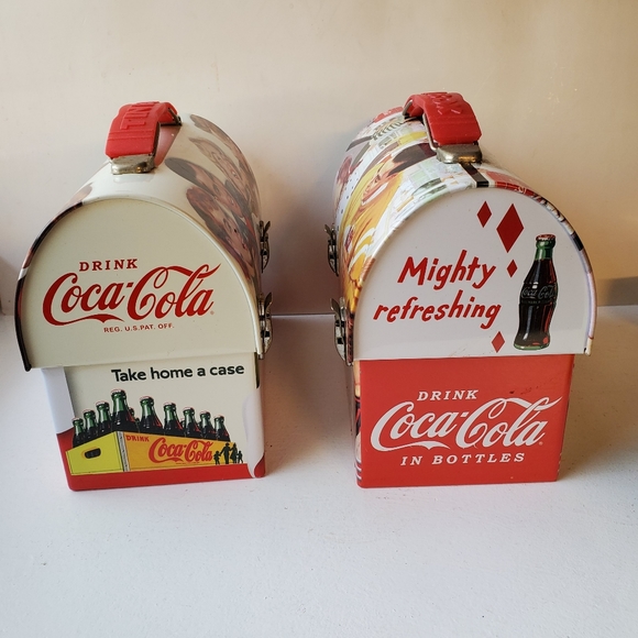 Coca Cola | Other | Coca Cola Domed Tin Lunch Box Retro 95s Repro New ...